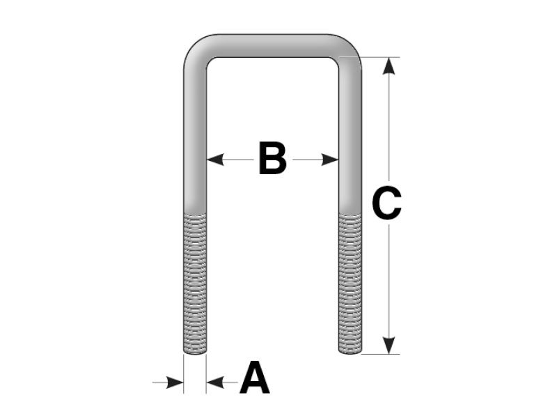Square U Bolt Kit Grade 8 3 4 X 4 X 10 3 4 Square U Bolt Kit Grade 8 3 4 X 4 X 10 3 4