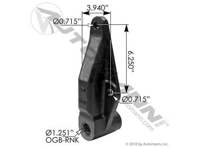 E732-75 | Peterbilt Leaf Spring Hanger | Rear of Front
