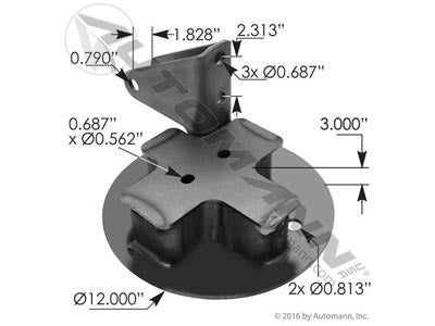 MHT1016 | Air Spring Mounting Plate | Hendrickson