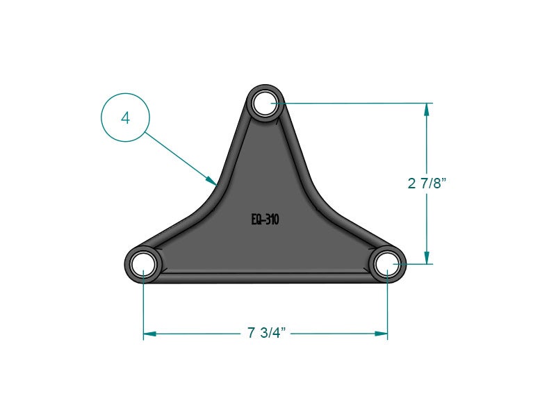 13-144 | Trailer Leaf Spring Equalizer | Double Eye