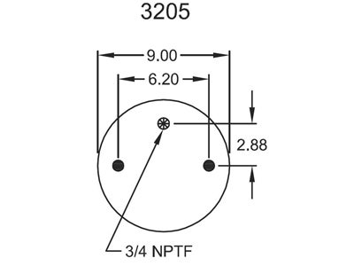 W01-358-8897 | Firestone Airide Air Spring | 1T15L-2