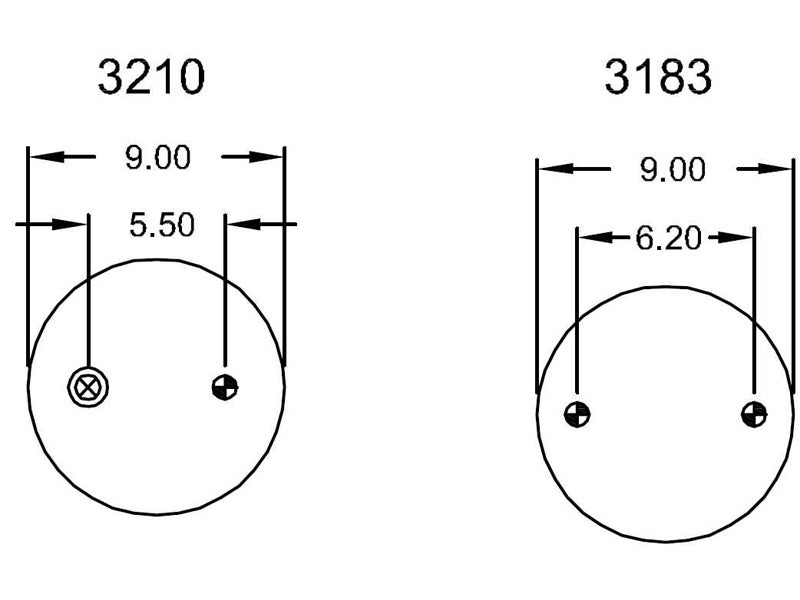 W01-358-7994 | Firestone Air Spring | Triple Convoluted | 38