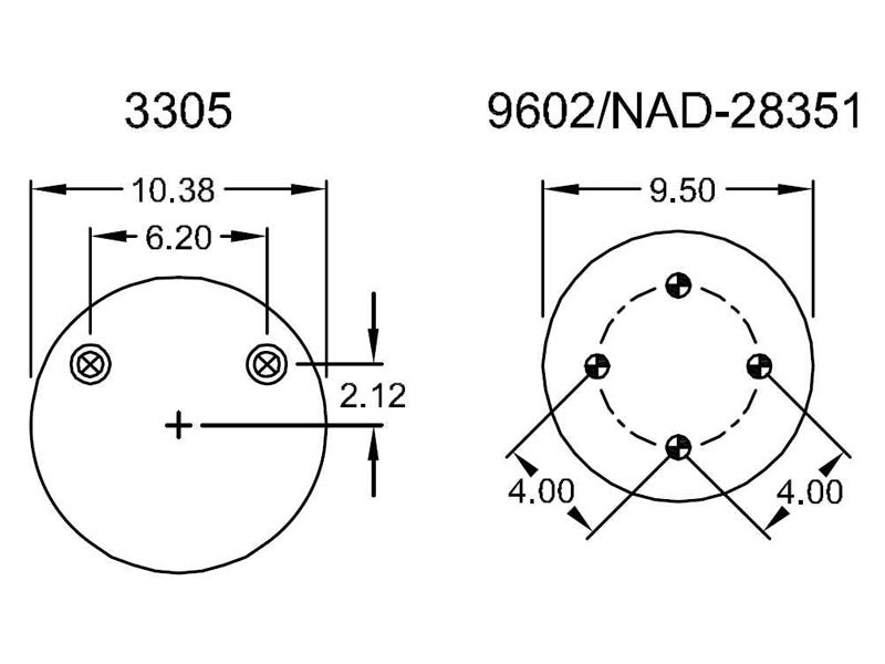 W01-358-8753 | Firestone Airide Air Spring | 1T17B-5