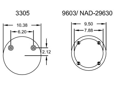 W01-358-8782 | Firestone Airide Air Spring | 1T17B-5
