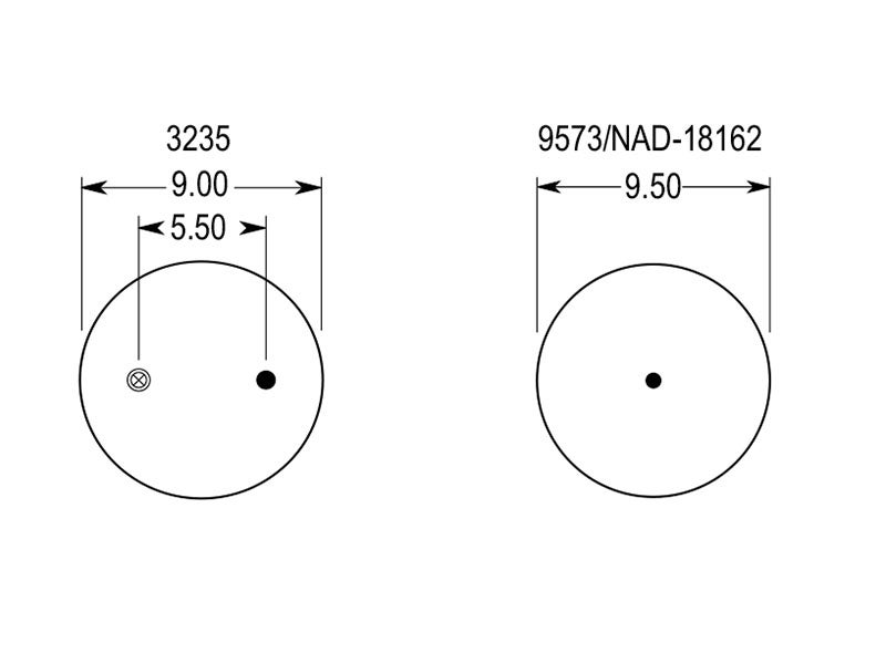 W01-358-9294 | Firestone Airide Air Spring | 1T15LP-5