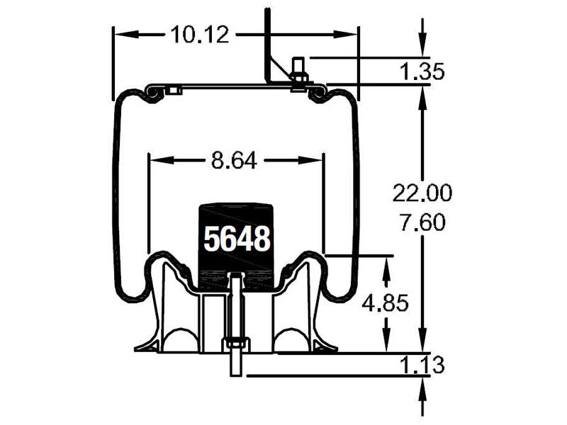 W01-358-9373 | Firestone Airide Air Spring | 1T15MT-8