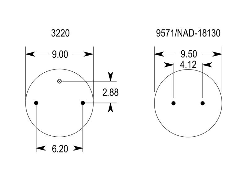 W01-358-9376 | Firestone Airide Air Spring | 1T15L-2