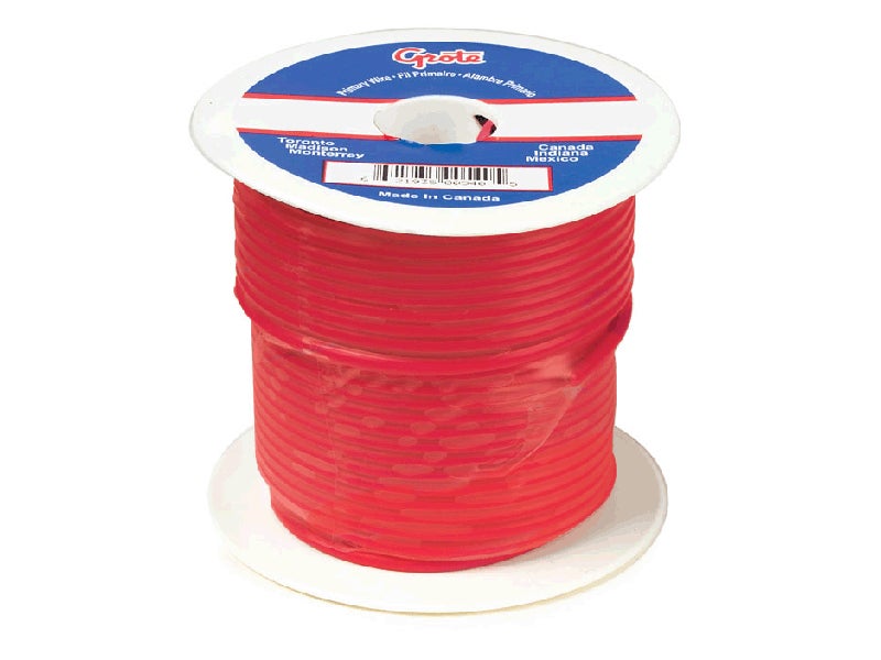 87-9000, Grote General Purpose 18 Gauge Red Wire