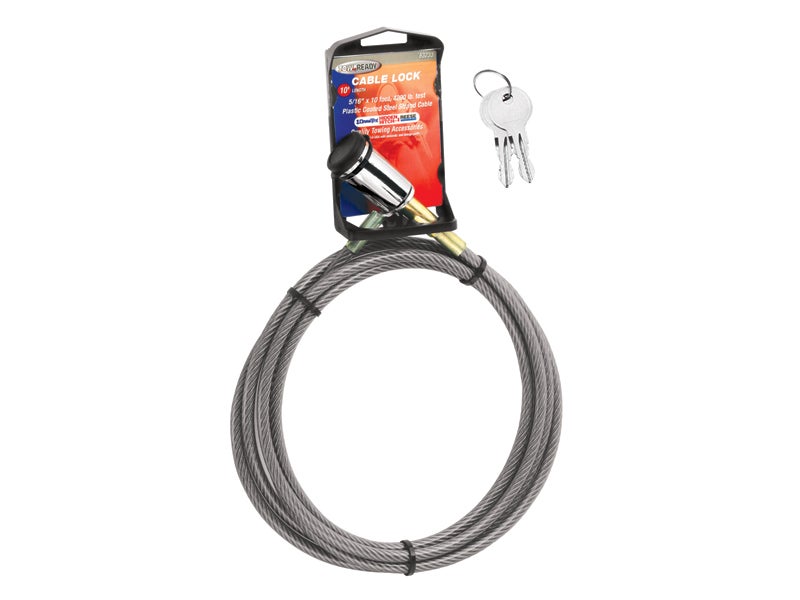 Cable Lock, 5/16 Inch x 10 foot Length, 63233