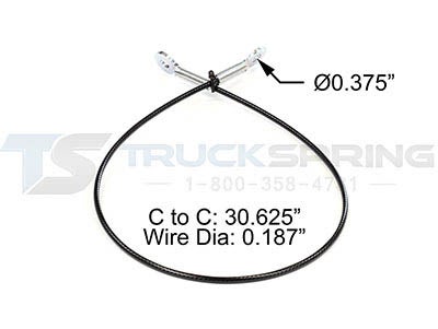 Hood Cables and Straps for Semi-Trucks