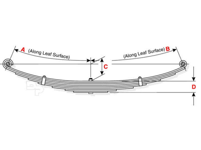 46-1300 Freightliner Leaf Spring | 7 Leaves | 6803200902