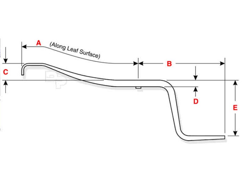 50-387 | Hendrickson Truck Air Leaf Spring | 1 Leaf | 56943-000