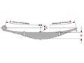 62-890 Mack Front Leaf Spring | 3 Leaves | 2QK3377, 25115073
