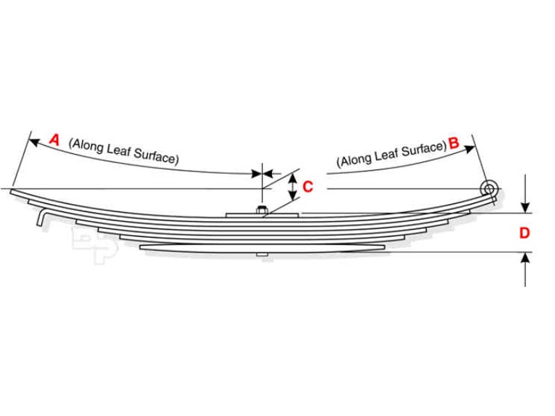 75-178 Peterbilt Front Leaf Spring | 7 Leaves | 02-01817