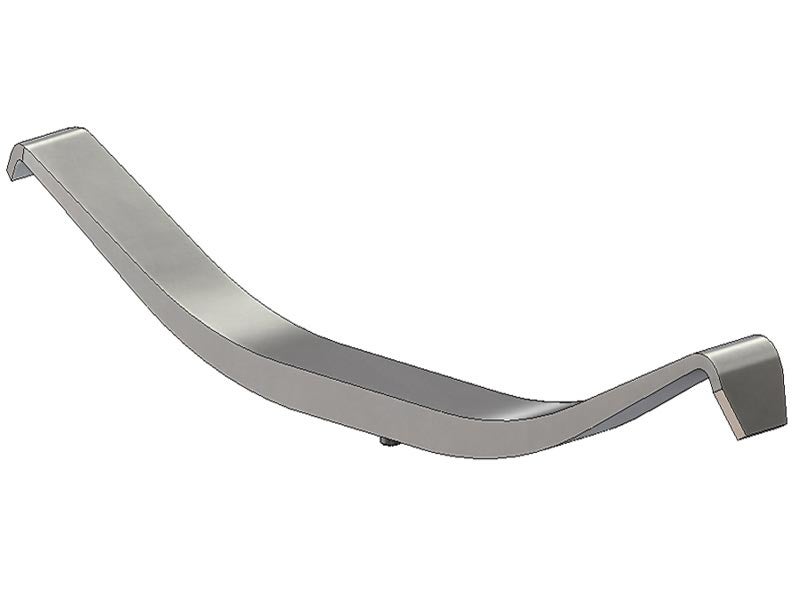 TRA017 Fruehauf Trailer Spring | 1 Leaf | UCD009637-001