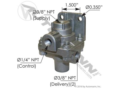 EM56970, LQ-2 Front Axle Relay Valve