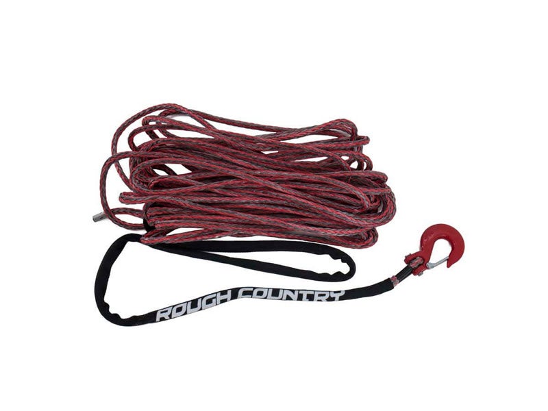 RS116 | Rough Country Synthetic Winch Rope | Red/Grey