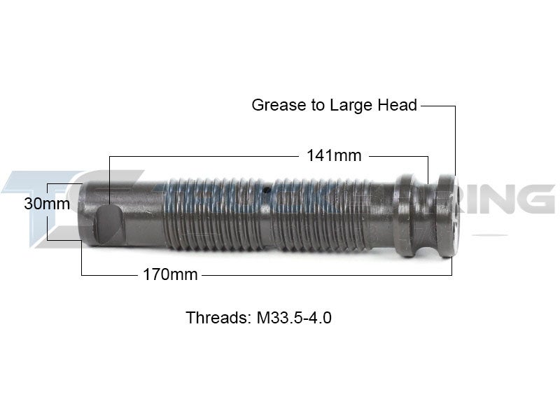 B1491-96 | Mack-Volvo Threaded Spring Pin | Front