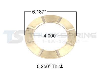 MX402 | Mack Inboard Brass Thrust Washer