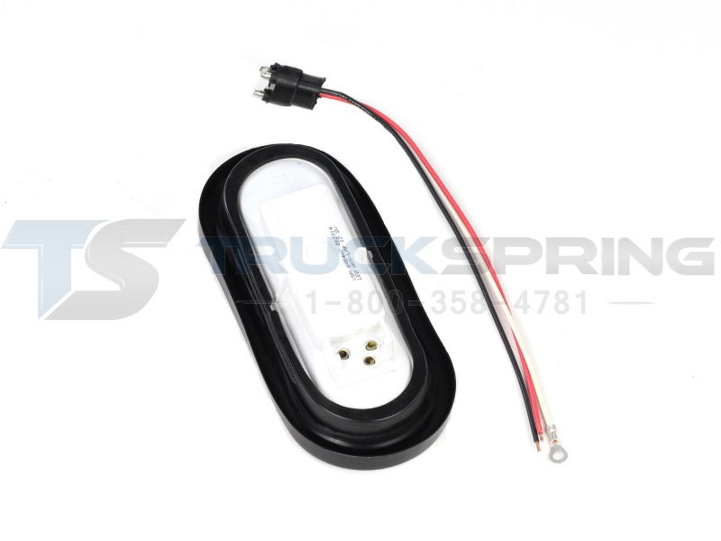 Amber 10 Diode Oval Sealed LED Auxiliary Lamp with Clear Lens - 64 ...