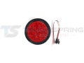 4 inch Red 10 Diode Round Sealed LED Stop / Tail / Turn Lamp Kit with ...