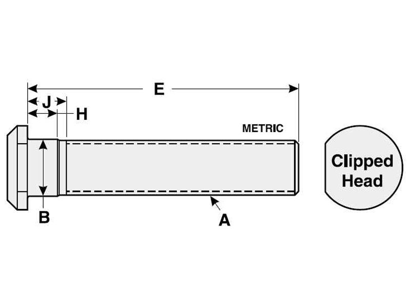 Wheel Stud 13-1594, M22-1.5 x 4.18 (106 mm) long