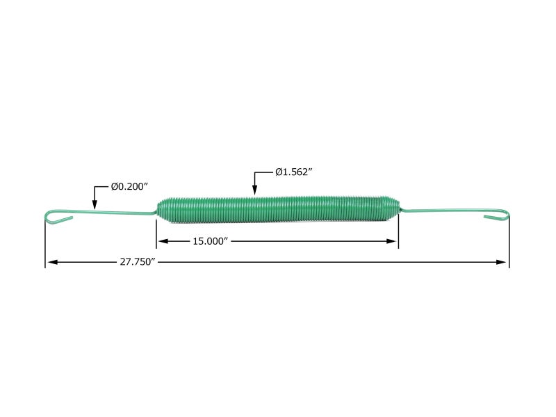 104.1368 | Peterbilt Hood Spring | Green