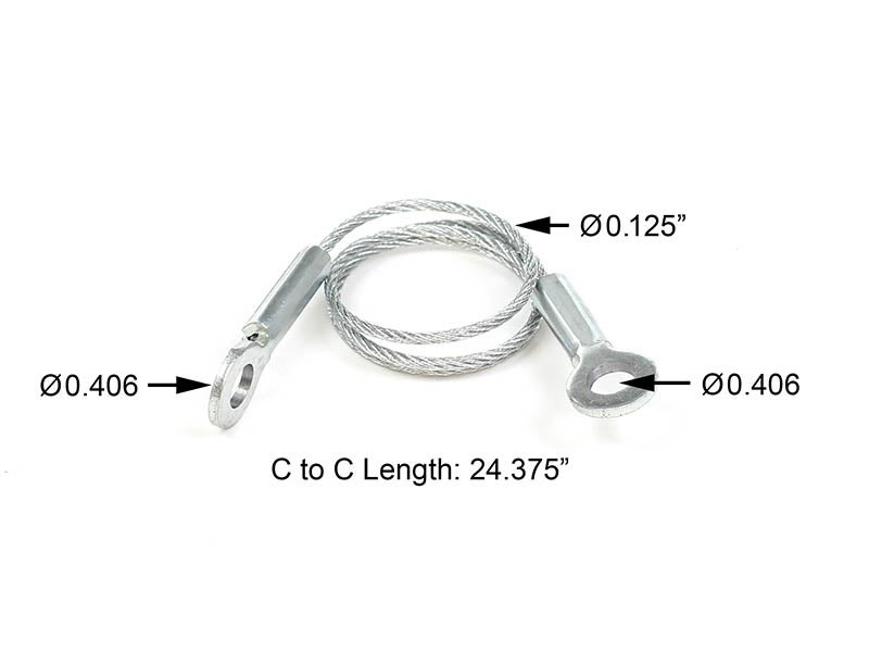 HLK2638 | Replacement Hood Cable | Freightliner M2