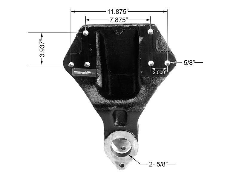 MPB75728 | Peterbilt Leaf Spring Hanger | Front of Rear