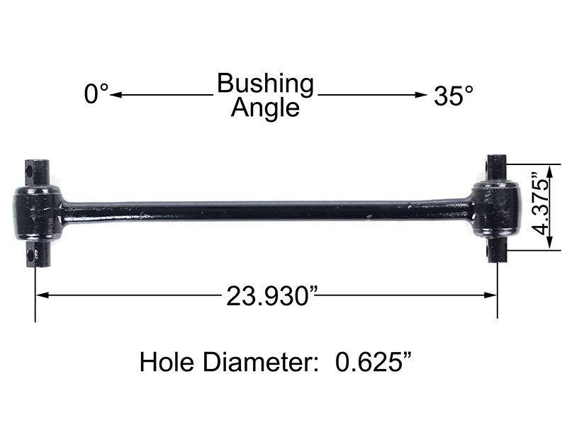 TMR514F | Freightliner Torque Rod | 23-15/16 Inches