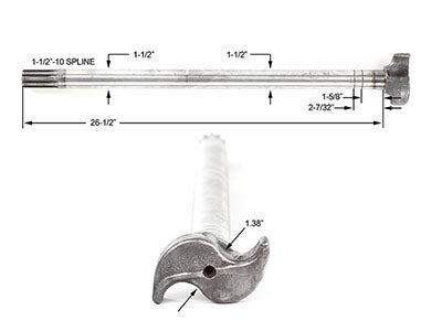 Trailer Axle Camshafts for Semi Truck and Tractor Air Brakes