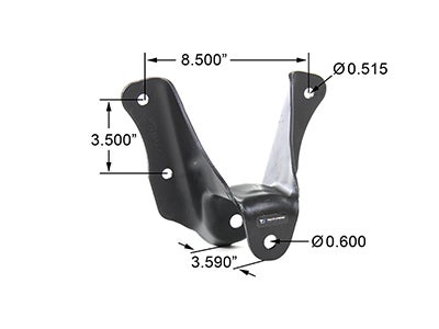 M962 | Ford Bronco Leaf Spring Pivot Hanger | Front of Rear