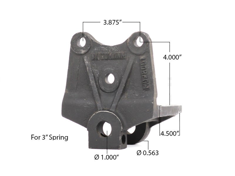 MO28001 | Oshkosh Leaf Spring Hanger | Rear of Rear