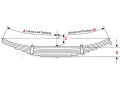 TRA-035 Reyco Trailer Spring | 1 Leaf | T7297