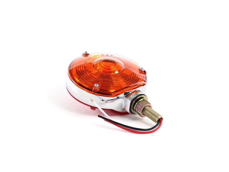 Double Face Double Contact Red & Amber Signal Lamp on a Die Cast Stud ...